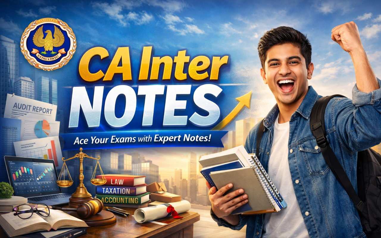 CA Intermediate Notes for Sept 2026, Best Study Material, Preparation Tips